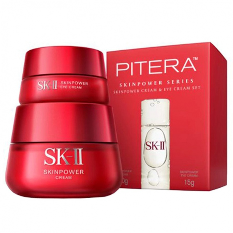 SK-II SKINPOWER Cream & Eye Cream Set 能量套裝 (精華霜 80g + 眼霜 15ml) 價錢、規格及用家意見 - 香港格價網 Price.com.hk
