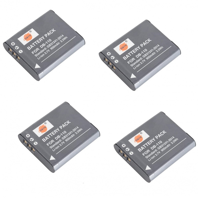 DSTE 4 Pcs Olympus LI-90B / LI-92B / Ricoh DB-110 Lithium Battery Pack ...