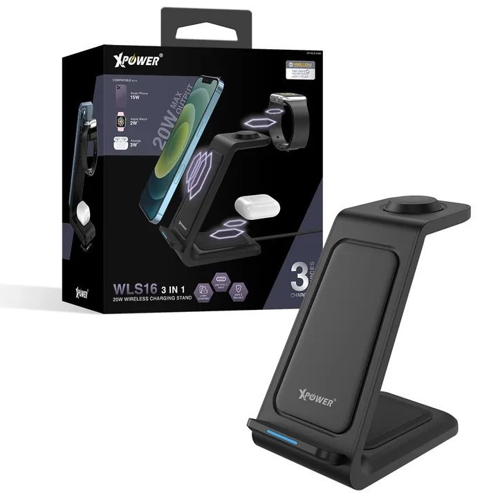 XPower 3合1 20W 多功能無線充電座 WLS16 價錢、規格及用家意見 - 香港格價網 Price.com.hk