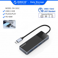 Orico 4-in-1 Type-C USB3.2 Gen2 10Gbps PD HUB DH-3U1C 價錢、規格及用家意見 - 香港格價網 Price.com.hk