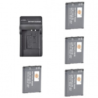 DSTE 4 Pcs Nikon EN-EL19 / Sony NP-BJ1 Lithium-Ion Batteries With Travel AC Charger 四電池連充電機 (3 ...