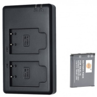 DSTE Nikon EN-EL19 / Sony NP-BJ1 Lithium-Ion Battery Pack With Dual USB Type-A Charger 電池連平放式雙充充 ...