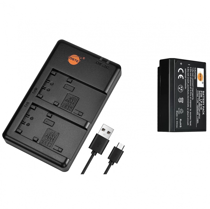 DSTE CANON LP-E10 Lithium-Ion Battery Pack With Dual USB Type-A Charger ...