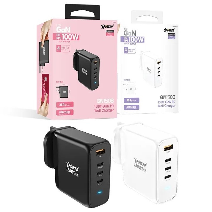 XPower 150W PD 3.0/QC/SCP 插牆充電器 GW150B 價錢、規格及用家意見 - 香港格價網 Price.com.hk