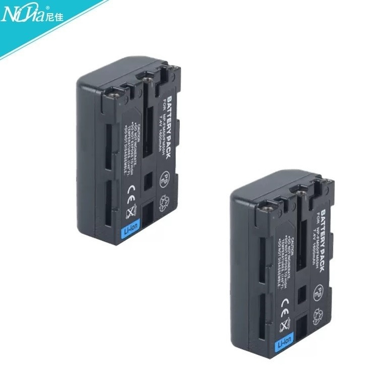 Nijia 2 Pcs NP-FM50 / NP-FM55H Lithium-Ion Battery Pack 代用鋰電池 (7.4V ...