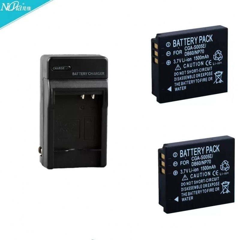 Nijia 2 Pcs Panasonic DMW-BLC12 / Leica BP-DC12 / Sigma BP-51 Lithium ...