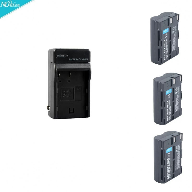 Nijia 3 Pcs EN-EL3 /EN-EL3a / EN-EL3e Lithium-Ion Batteries With AC ...