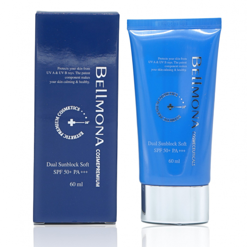 Bellmona Dual Sunblock Soft 淨光雙效透白防曬霜 SPF50 PA+++ 60ml 價錢、規格及用家意見 - 香港格 ...