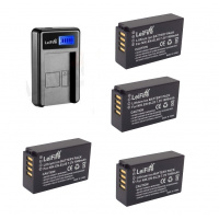 LEIFIRE 4 Pcs NIKON EN-EL20A / EL20 Lithium-Ion Batteries With LCD ...