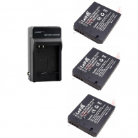 LEIFIRE 3 Pcs Leica BP-DC10-U / BP-DC10 / BP-DC10E / Panasonic DMW-BCJ13 Lithium-Ion Batteries ...