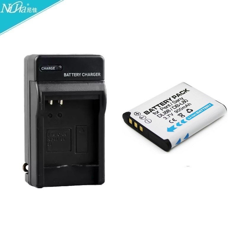 Nijia Sanyo DB-L80 Lithium-Ion Battery Pack With AC Travel Charger 電池連充電機 (3.7V, 900mAh) 價錢、規格及用 ...