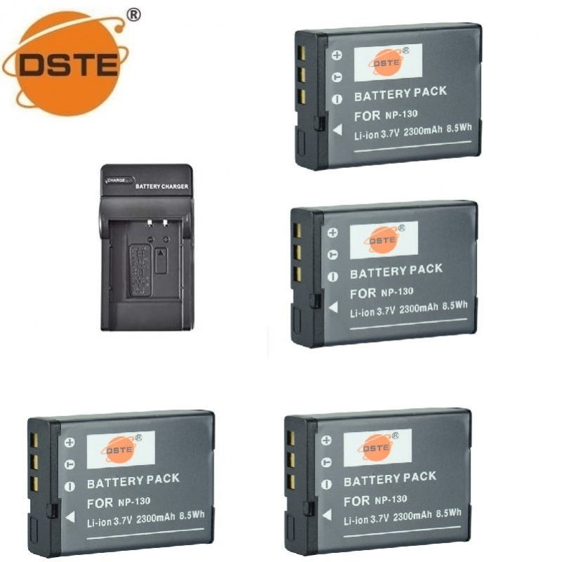 DSTE 4 Pcs CASIO NP-130 Lithium-Ion Batteries With AC Travel Charger 四 ...