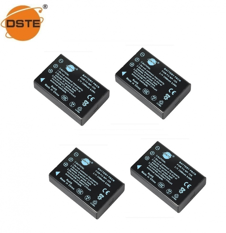 DSTE 4 Pcs Fujifilm NP-120 Lithium-Ion Battery Pack 代用鋰電池 (3.7V ...