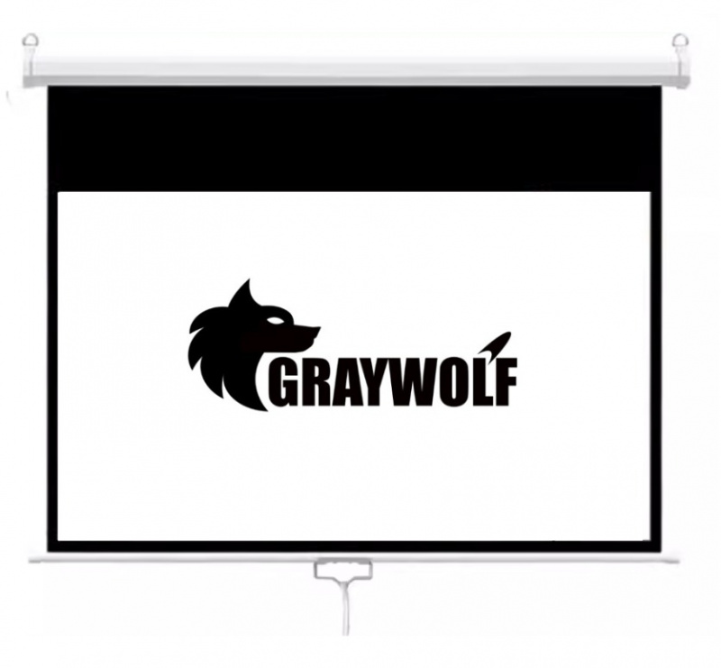 Graywolf 133吋高清手動升降軟幕 價錢、規格及用家意見 - 香港格價網 Price.com.hk