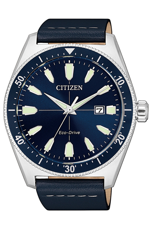 Citizen 43mm Eco-Drive 藍色錶盤小牛皮錶帶光動能男士手錶 AW1591-01L 價錢、規格及用家意見 - 香港格價網 ...