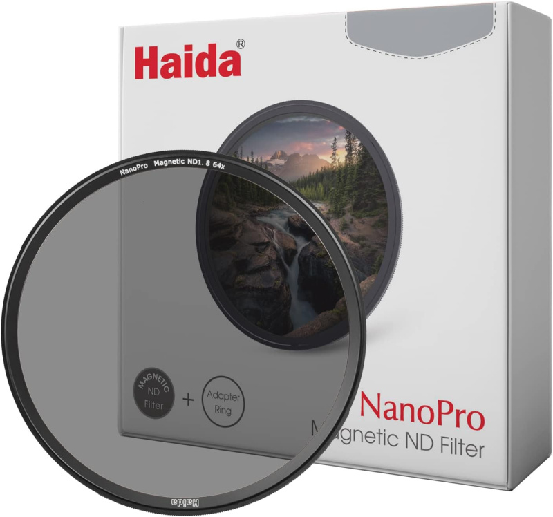 Haida NanoPro Magnetic ND 1.8 64x / 6-Stop Neutral Density Filter with Adapter Ring 磁吸減光濾鏡 ...