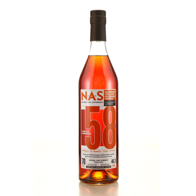 Decadent Drinks NAS No.3 58 Years Old Bas Armagnac 1963/2022 46.3% 700ml 價錢、規格及用家意見 - 香港格價網 ...
