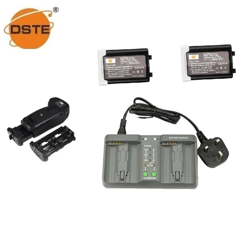 DSTE MB-D18 Battery Grip With 2 Pcs EN-EL18 Battery and MH-26 Smart ...