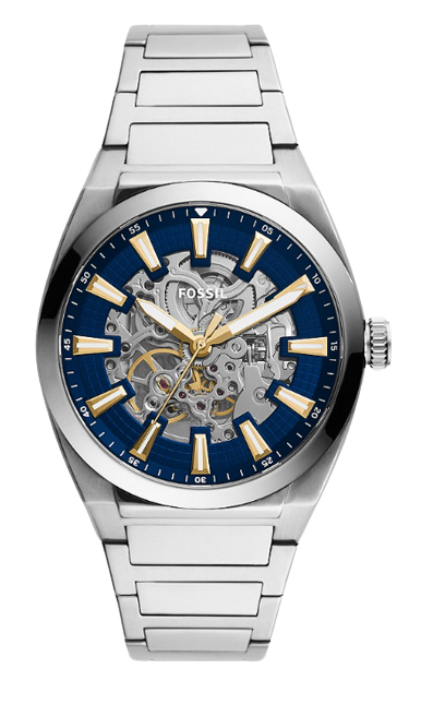 Fossil 42mm Everett 藍色錶盤不銹鋼錶帶自動機械手錶 ME3220 價錢、規格及用家意見 - 香港格價網 Price.com.hk