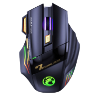 iMICE Wireless 2.4G + Bluetooth - Rechargeable Gaming Mouse with RGB ...