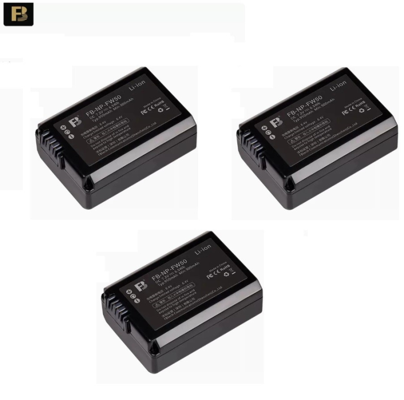 FB 灃標 3 Pcs NP-FW50 Lithium-Ion Battery Pack 代用鋰電池 (7.2V，950mAh) 價錢、規格及 ...