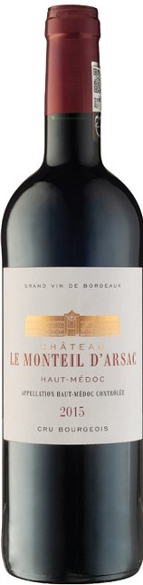Chateau Le Monteil D'arsac Appellation Haut-Medoc Contrôlée 2015 價錢、規格及 ...