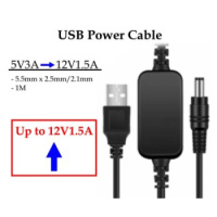 Aspirations USB Cable, Power Cable, Power Cord, 5V to 12V, 5V轉12V, 5V3A ...