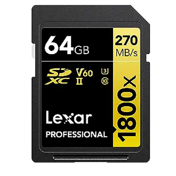 Lexar Professional 1800x SDXC V60 U3 C10 UHS-II Card 64GB [R:270 W:180] 價錢、規格及用家意見 - 香港格價網 Price ...
