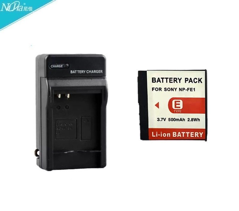 NIJIA NP-FE1 Lithium-Ion Battery Pack With AC Travel Charger 電池連充電機 (3 ...