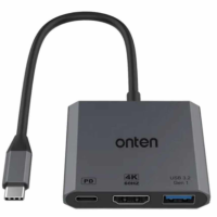 ONTEN 3合1 Type-C轉HDMI+USB3.2 Gen1+PD快充視頻轉換器 OTN-UC301 價錢、規格及用家意見 - 香港格價 ...