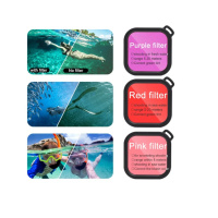 RuigPro 45M Waterproof Housing Case＋3 Filter Set (Red, Pink, Purple ...