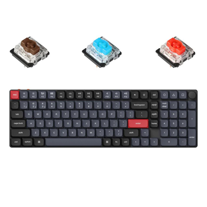 Keychron K17 Pro QMK/VIA Wireless Custom Mechanical Keyboard (RGB ...