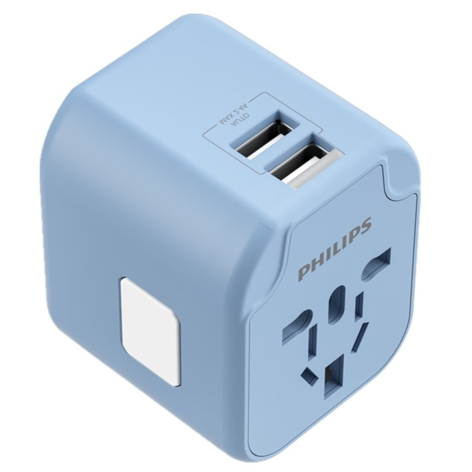 Philips 飛利浦 2 USB Port Universal Travel Adapter 通用旅行轉插 SPS1001A 價錢、規格及用 ...