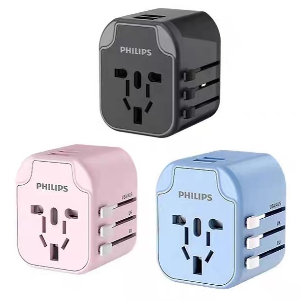 Philips 飛利浦 2 USB Port Universal Travel Adapter 通用旅行轉插 SPS1001A 價錢、規格及用 ...