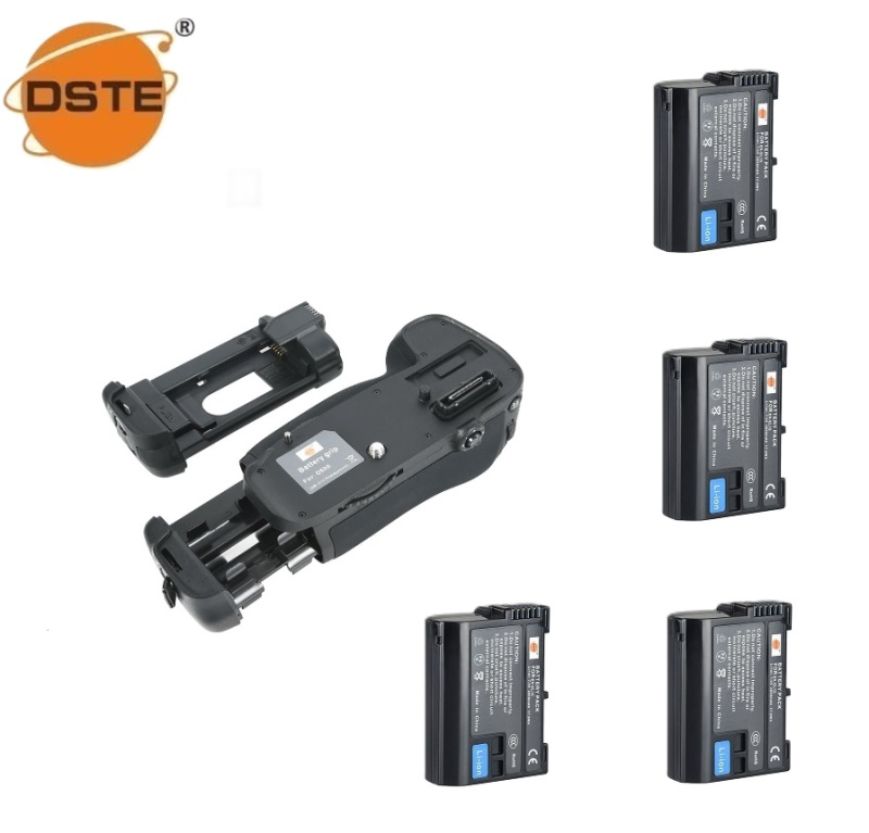 DSTE MB-D14 Battery Grip With 4 Pcs EN-EL15 Battery For Nikon D610 and ...