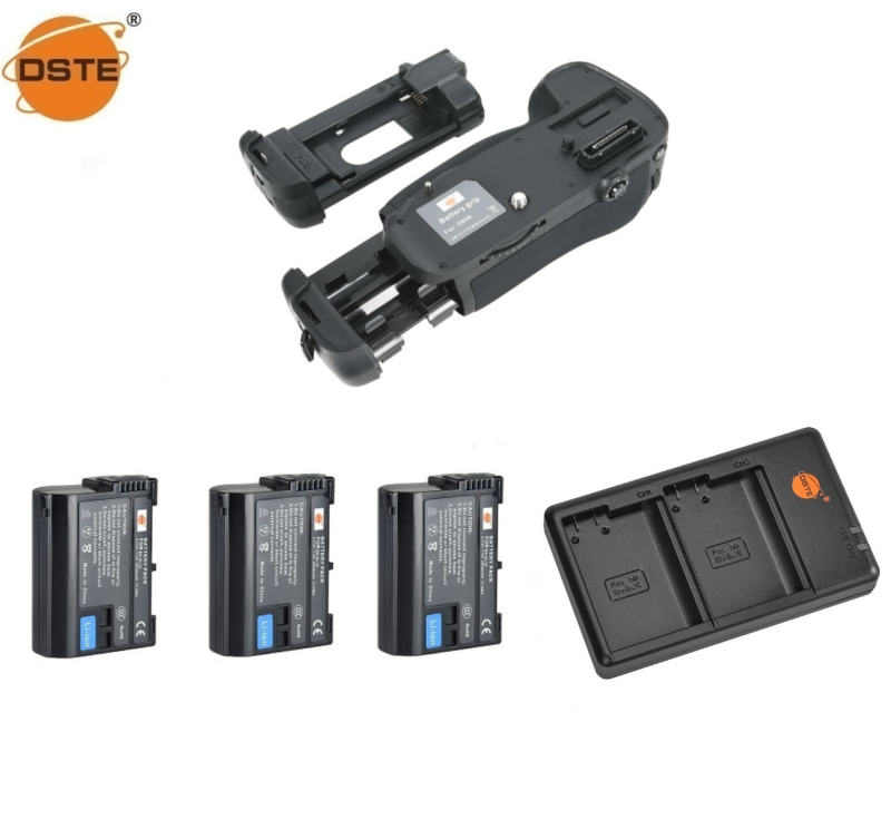DSTE MB-D17 Battery Grip With 3 pcs EN-EL15 Batteries and USB Dual ...