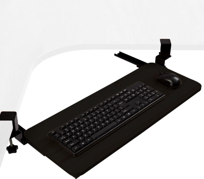 CyberTech Steel Fiberboard Instant Installtion Keyboard Tray (65 x 25cm ...