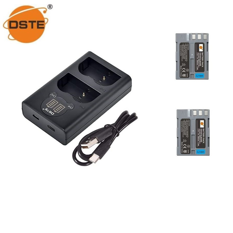 DSTE 2 Pcs NIKON EN-EL3 / EN-EL3a / EN-EL3e Lithium-Ion Batteries With LCD Display USB Micro ...
