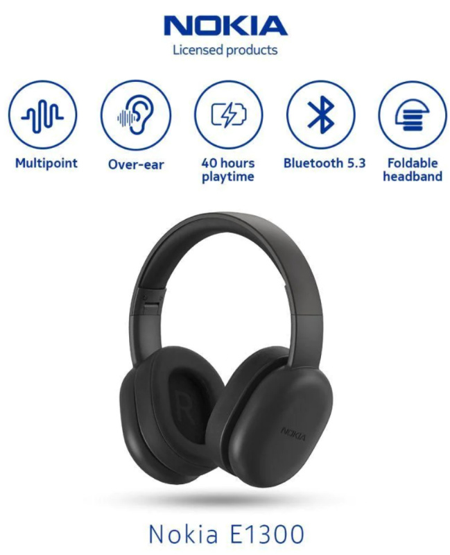 Nokia Essential Wireless Headphones 頭戴式藍牙耳機 E1300 價錢、規格及用家意見 - 香港格價網 ...