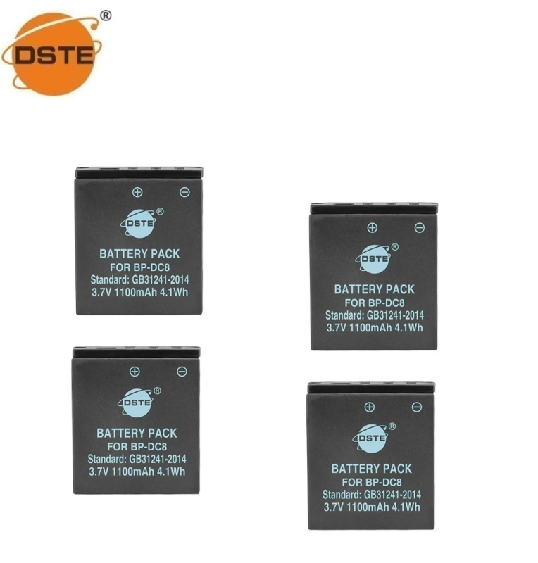 DSTE 4 PCS Lithium-Ion Battery Pack For LEICA BP-DC8 / BP-DC8E 代用鋰電池 (3 ...