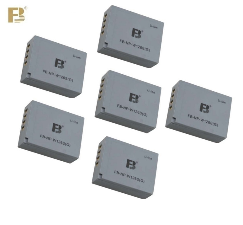 FB 灃標 6 Pcs Fujifilm NP-W126S / NP-W126S(G) Fully Decoded Rechargeable ...