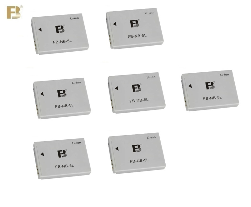 FB 灃標 7 Pcs Canon NB-5L Lithium-Ion Battery Pack 代用鋰電池 (680mAh) 價錢、規格及用 ...