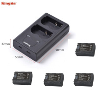 KINGMA 4 Pcs Sony NP-FZ100 Lithium-Ion Batteries With BM048 Dual USB Type-C Charger 四電池連可顯電量雙充充 ...