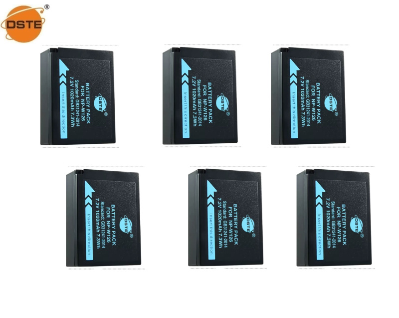 DSTE 6 PCS FujiFilm NP-W126 Lithium-Ion Battery Pack 代用鋰電池 (1020mAh) 價錢 ...