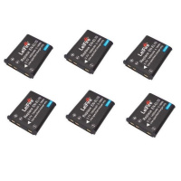 LEIFIRE 6 Pcs Olympus LI-42B / Nikon EN-EL10 Lithium-Ion Battery Pack ...