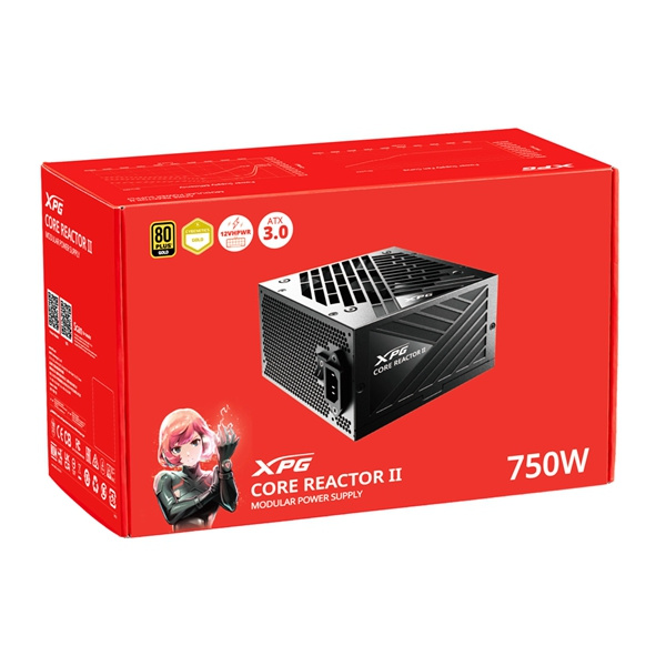 ADATA XPG CORE REACTOR II 750W ATX 3.0 80 Plus Gold Fully Modular PSU ...
