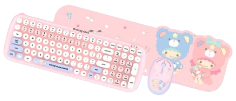 Thecoopidea Sanrio Twin Star x TAPPY+ Wireless Keyboard & Mouse USB 無線 ...