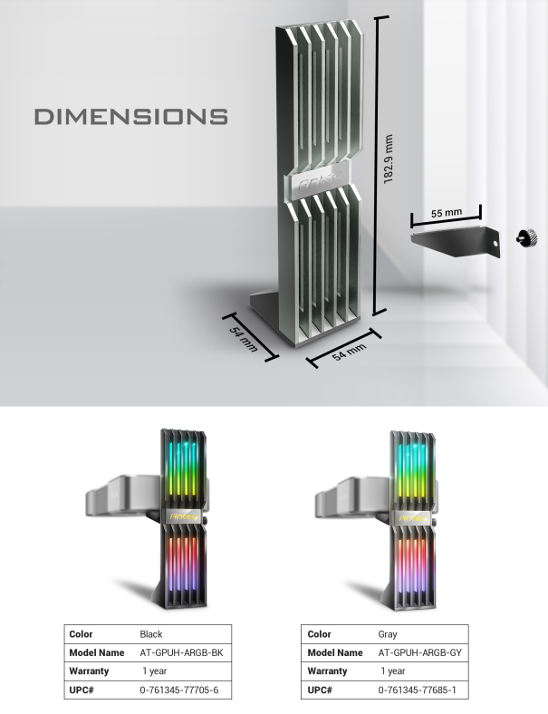 Antec ARGB GPU Holder AT-GPUH-ARGB 價錢、規格及用家意見 - 香港格價網 Price.com.hk