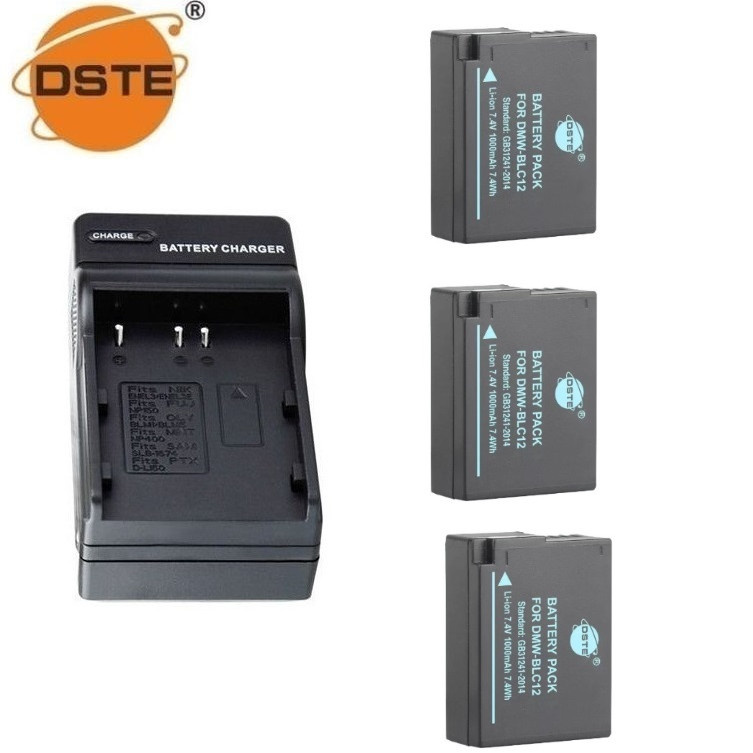DSTE 3 Pcs Panasonic DMW-BLC12 / Leica BP-DC12 / Sigma BP-51 Fully ...
