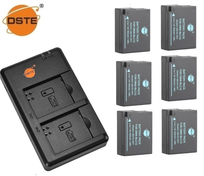 DSTE 6 Pcs Panasonic DMW-BLC12 / Leica BP-DC12 / Sigma BP-51 Fully ...